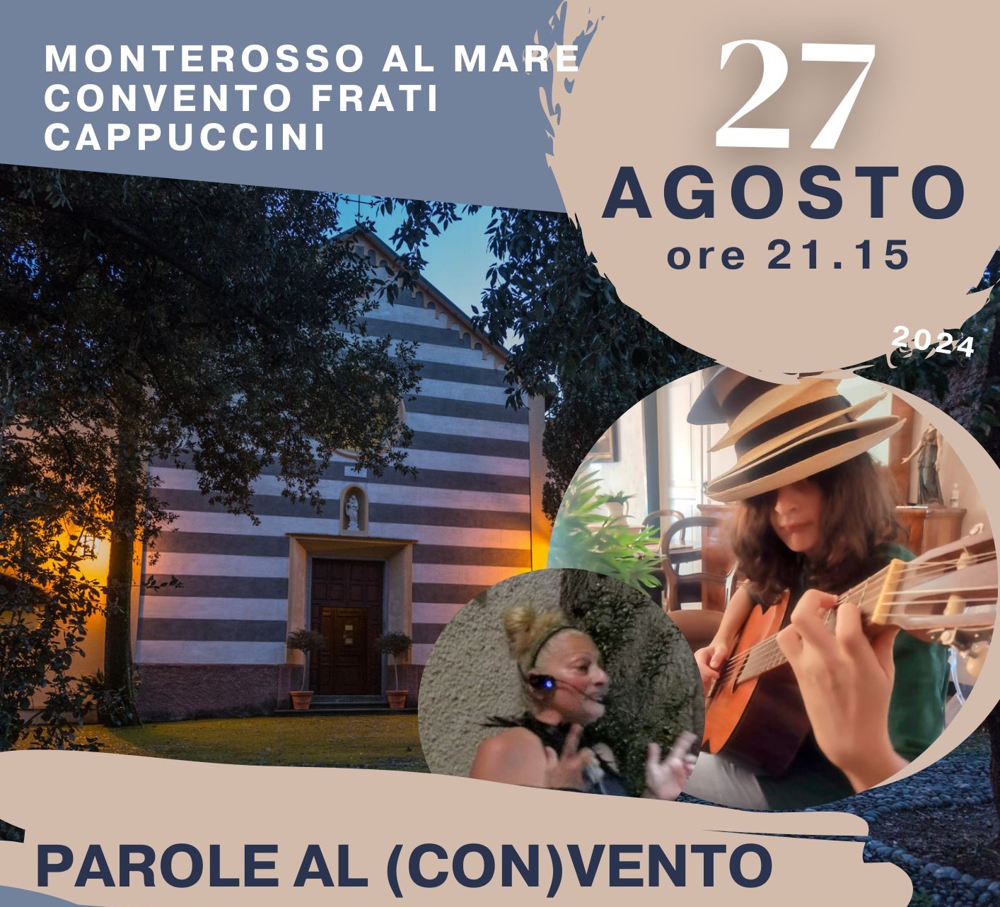 27 agosto. "Parole al (con)vento" Reading poetico e musicale ⋆ Convento ...